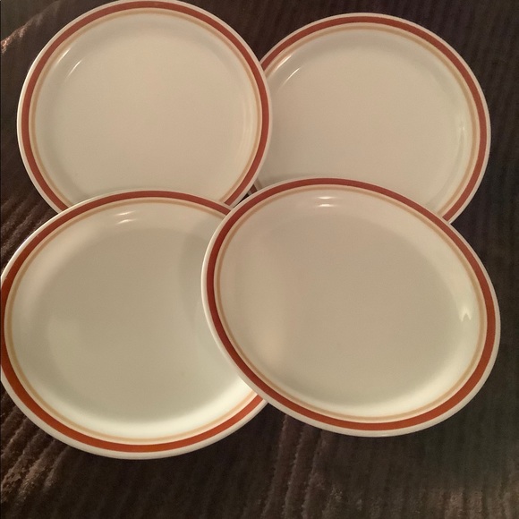 Corelle | Dining | 4 Vintage Corelle Cinnamon Lunch Plates 97s | Poshmark